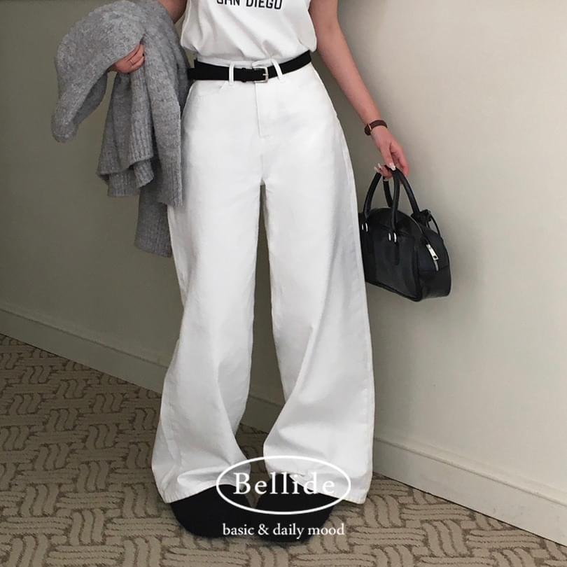 【楽天市場】[BELLIDE MADE] 裏起毛、オールデイベーシックコットンワイドパンツ パンツ ワイドパンツ レディース｜韓国 BEIDELLI｜コーディブック：CODIBOOK