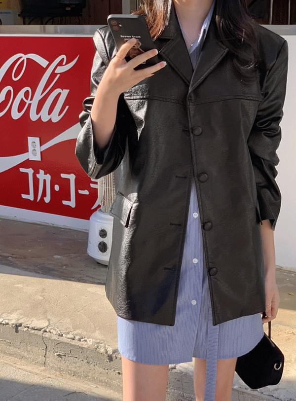 【楽天市場】フレンチレザーハーフジャケット ジャケット シングルブレストジャケット レディース｜韓国 UPTOWN HOLIC｜コーディブック：CODIBOOK