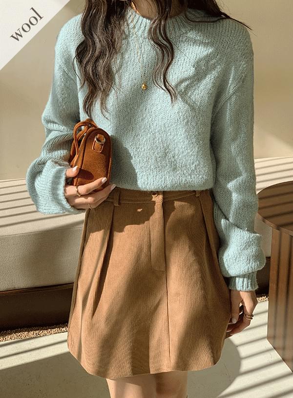 【楽天市場】アルパカウールルーズラウンドニット ニット セーター レディース｜韓国 UPTOWN HOLIC｜コーディブック：CODIBOOK