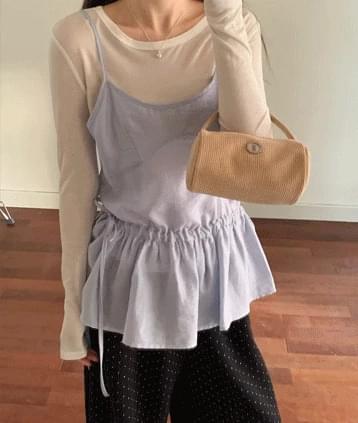 【楽天市場】スリーブレスbl ノースリーブ キャミソール レディース｜韓国 CWITHC｜コーディブック：CODIBOOK