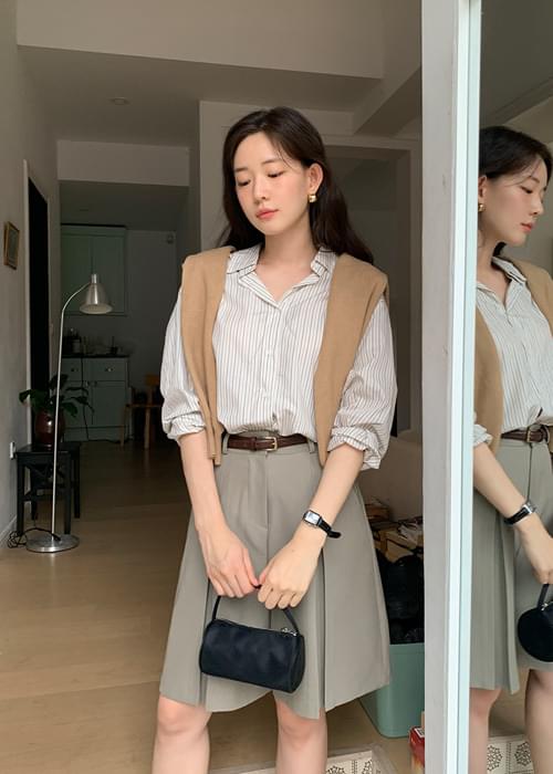 【楽天市場】クリーミーオーバーストライプシャツ シャツ レディース｜韓国 From Beginning｜コーディブック：CODIBOOK