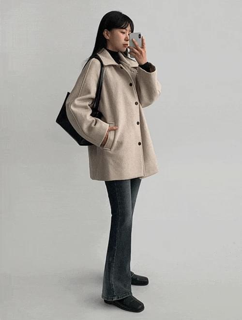 【楽天市場】ウールシングルハーフコート コート balmacaan レディース｜韓国 AWAB｜コーディブック：CODIBOOK