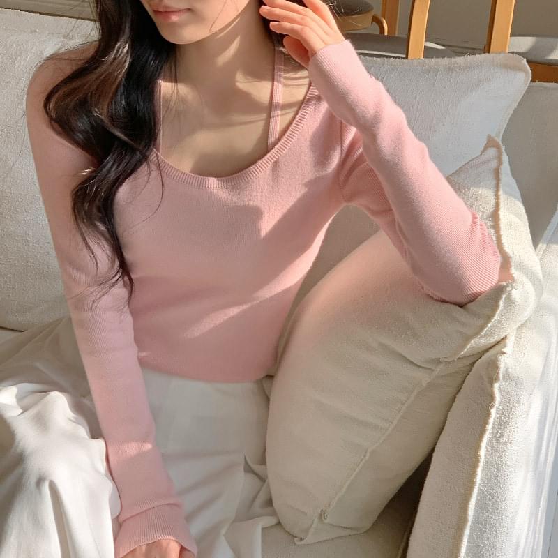 【楽天市場】ヘイマンストラップUネックニット ニット Tシャツ レディース｜韓国 MORENNE｜コーディブック：CODIBOOK