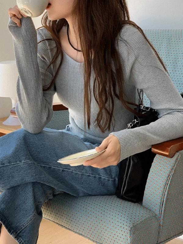 【楽天市場】ボイル・エリフィットリブTシャツニット - 7color ニット Tシャツ レディース｜韓国 ifyou｜コーディブック：CODIBOOK