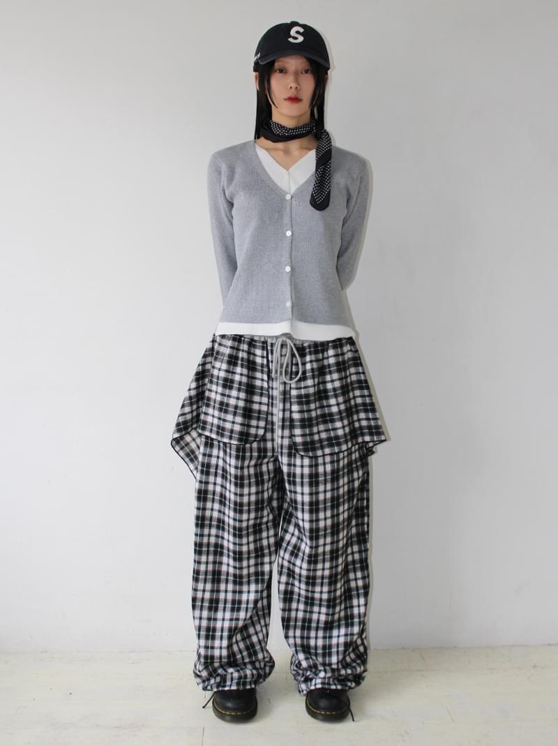 【楽天市場】CHECK LAYERED SK PT パンツ バギーパンツ レディース｜韓国 AAKE｜コーディブック：CODIBOOK