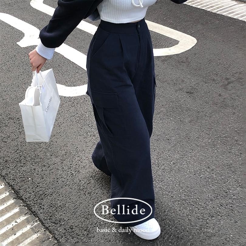 【楽天市場】[BELLIDE MADE] スエードポケットワイドカーゴパンツ パンツ ワイドパンツ レディース｜韓国 BEIDELLI｜コーディブック：CODIBOOK