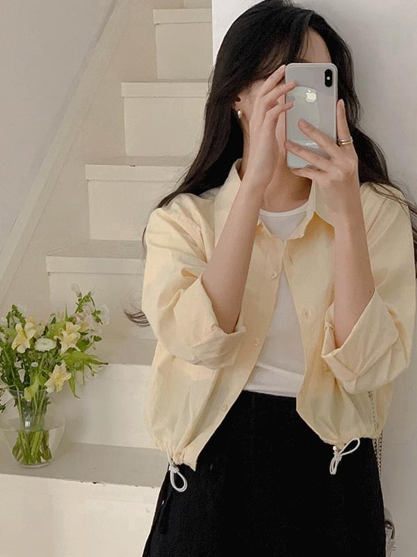 【楽天市場】ポケットストリングクロップシャツ シャツ レディース｜韓国 cocoblanc｜コーディブック：CODIBOOK