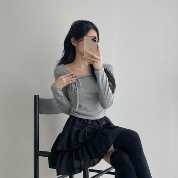 【楽天市場】アンナリボンシャーリングT 長袖 Tシャツ Tシャツ レディース｜韓国 dangosister｜コーディブック：CODIBOOK