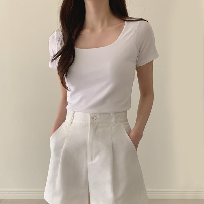 【楽天市場】エンキッズスクエアTシャツ 半袖 Tシャツ Tシャツ レディース｜韓国 MORENNE｜コーディブック：CODIBOOK