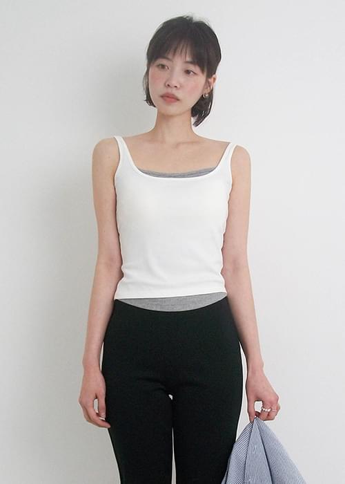 【楽天市場】ファイブリブレイヤードキャップナシ ノースリーブ タンクトップ レディース｜韓国 From Beginning｜コーディブック：CODIBOOK