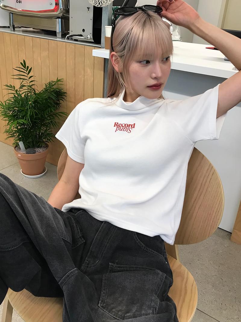 【楽天市場】RECODE TURTLENECK HALF T 半袖 Tシャツ レディース｜韓国 AAKE｜コーディブック：CODIBOOK