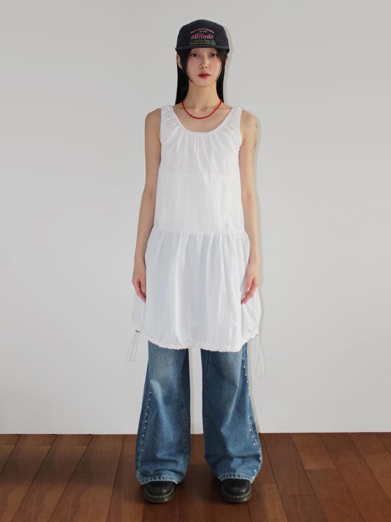 【楽天市場】STRING VOLUME OPS ノースリーブ ブラウス レディース｜韓国 AAKE｜コーディブック：CODIBOOK