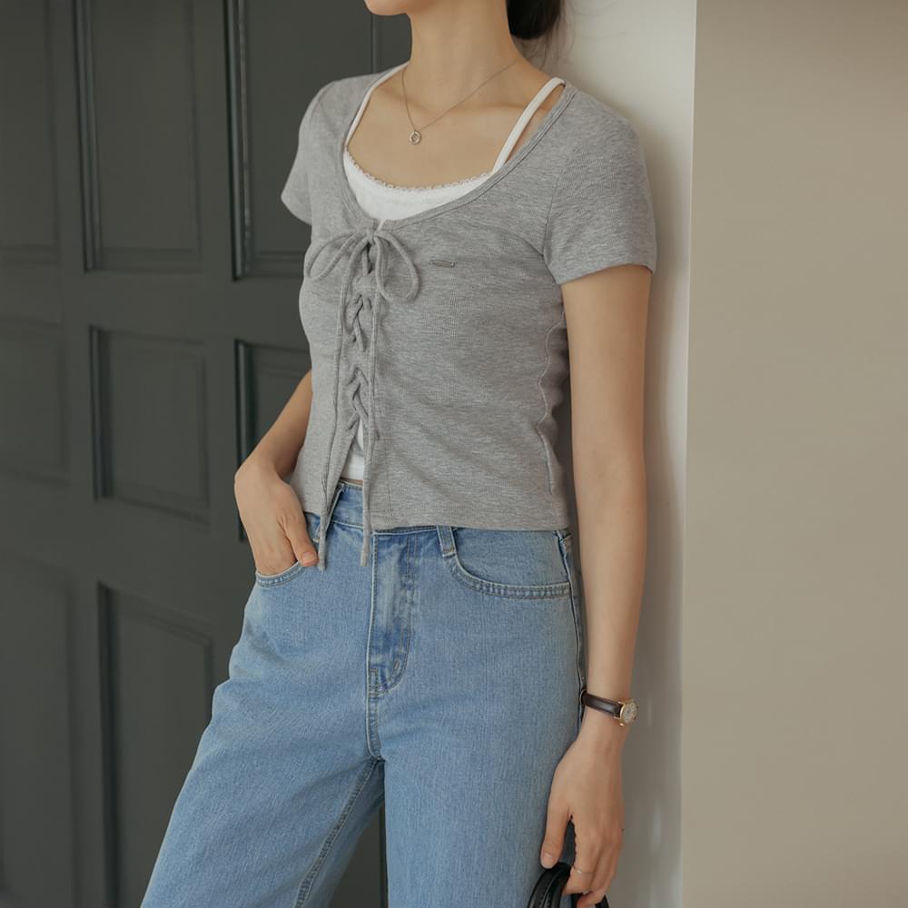 【楽天市場】ポーチスリーブレスレイヤードストラップ1/2カーディガン カーディガン / ベスト Tシャツ レディース｜韓国 common unique｜コーディブック：CODIBOOK