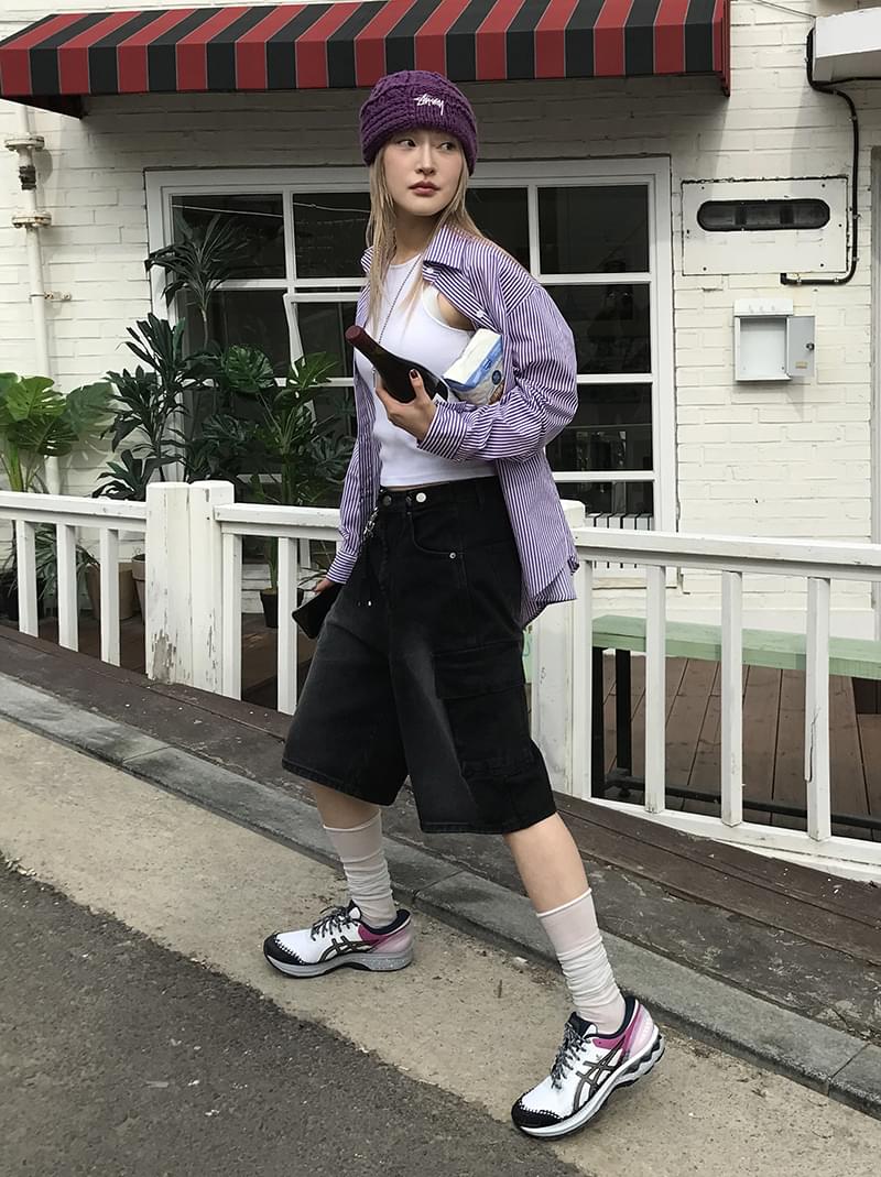 【楽天市場】BERMUDA CARGO DENIM ショートパンツ レディース｜韓国 AAKE｜コーディブック：CODIBOOK