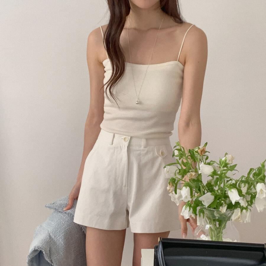 【楽天市場】ポンプリブスリーブレス ノースリーブ Tシャツ レディース｜韓国 WONLOG｜コーディブック：CODIBOOK