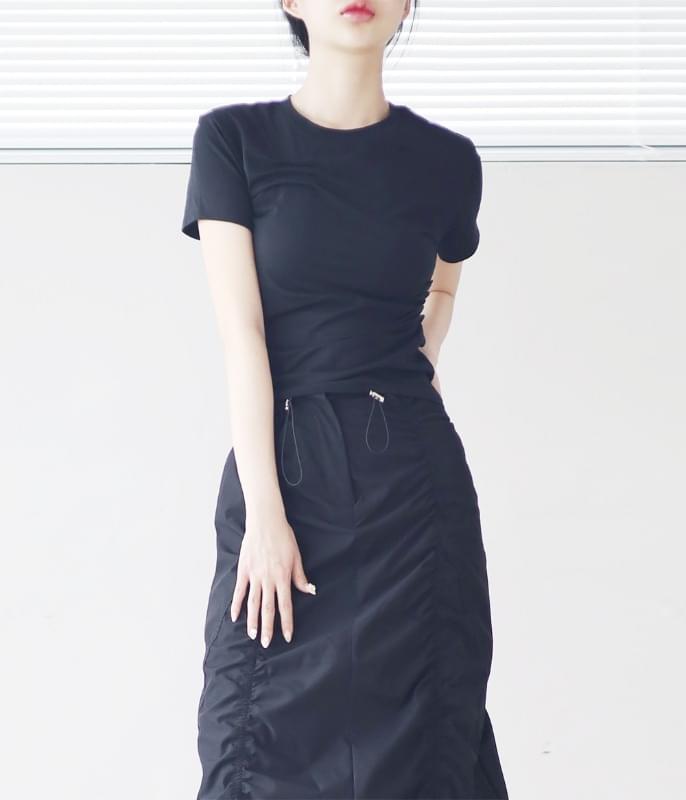 【楽天市場】エランピンタックシャーリングTシャツ 半袖 Tシャツ Tシャツ レディース｜韓国 NONCODE｜コーディブック：CODIBOOK