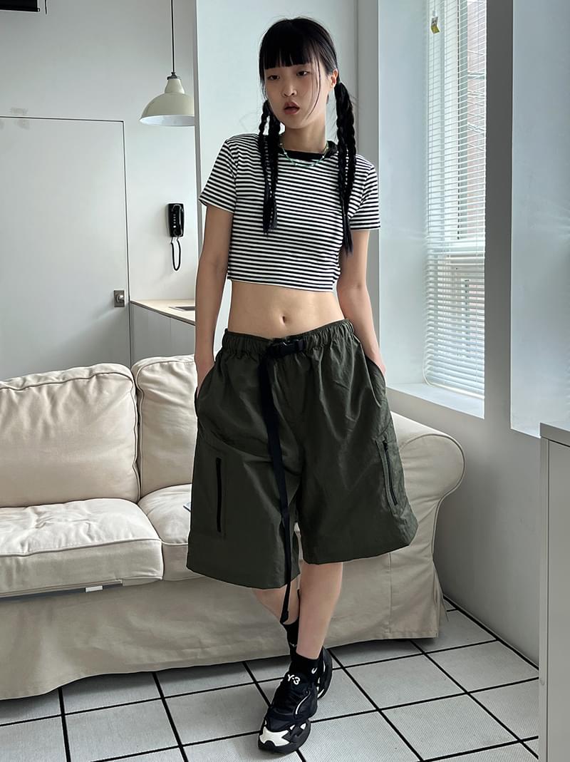 【楽天市場】GOFF BELTED HALF PT ショートパンツ カーゴパンツ レディース｜韓国 AAKE｜コーディブック：CODIBOOK