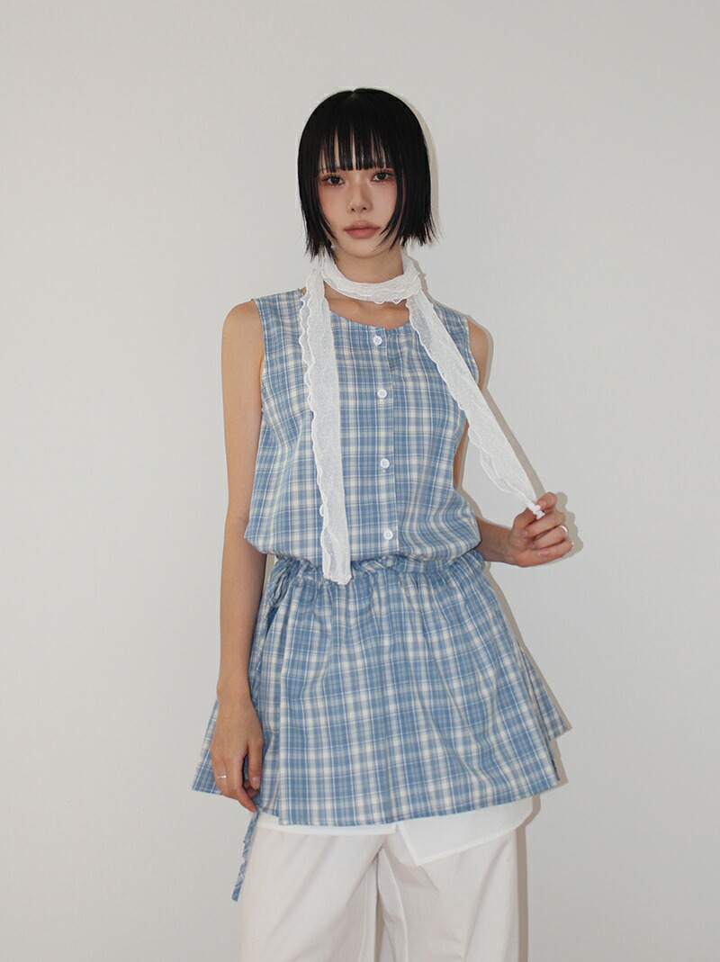 【楽天市場】SIDE STRAP CHECK OPS ミニワンピース レディース｜韓国 AAKE｜コーディブック：CODIBOOK