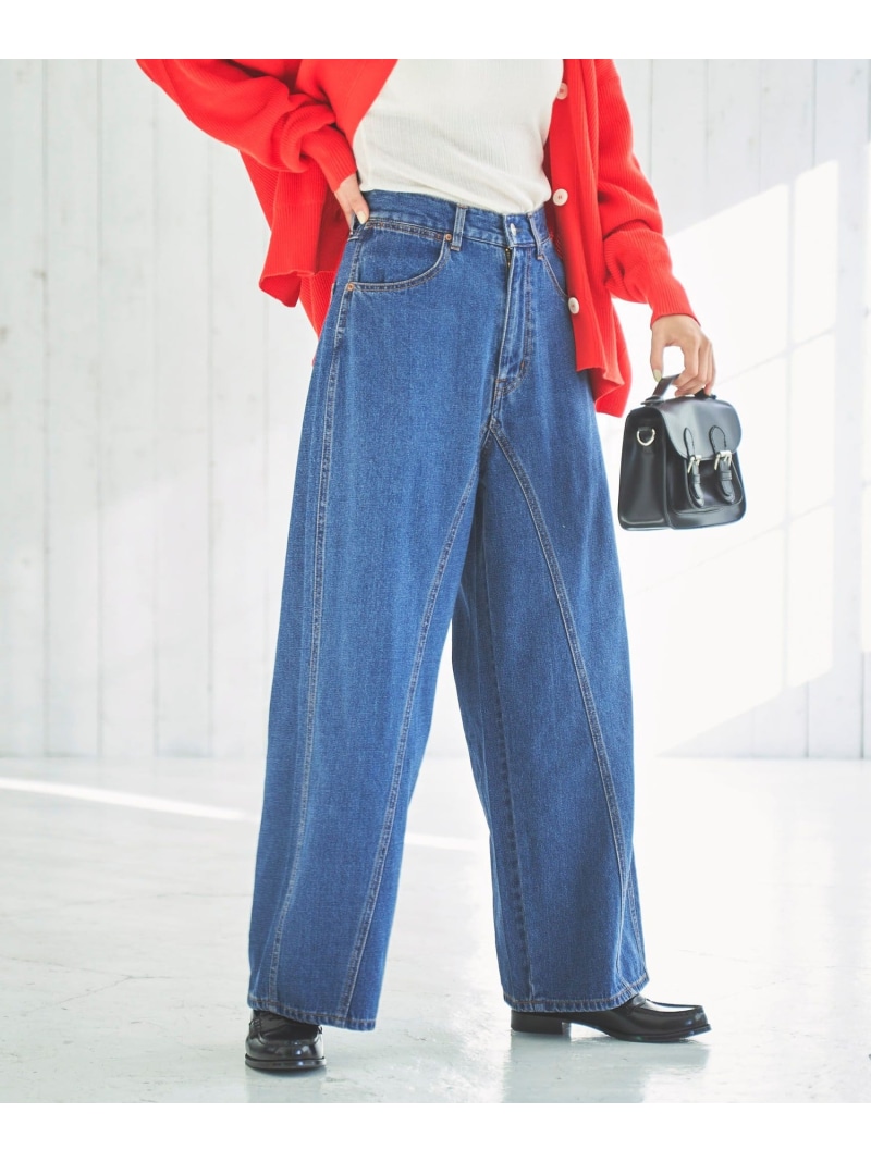 【楽天市場】【SALE／18%OFF】ワイドシームデニムパンツ coen コーエン パンツ その他のパンツ ネイビー ホワイト【RBA_E ...