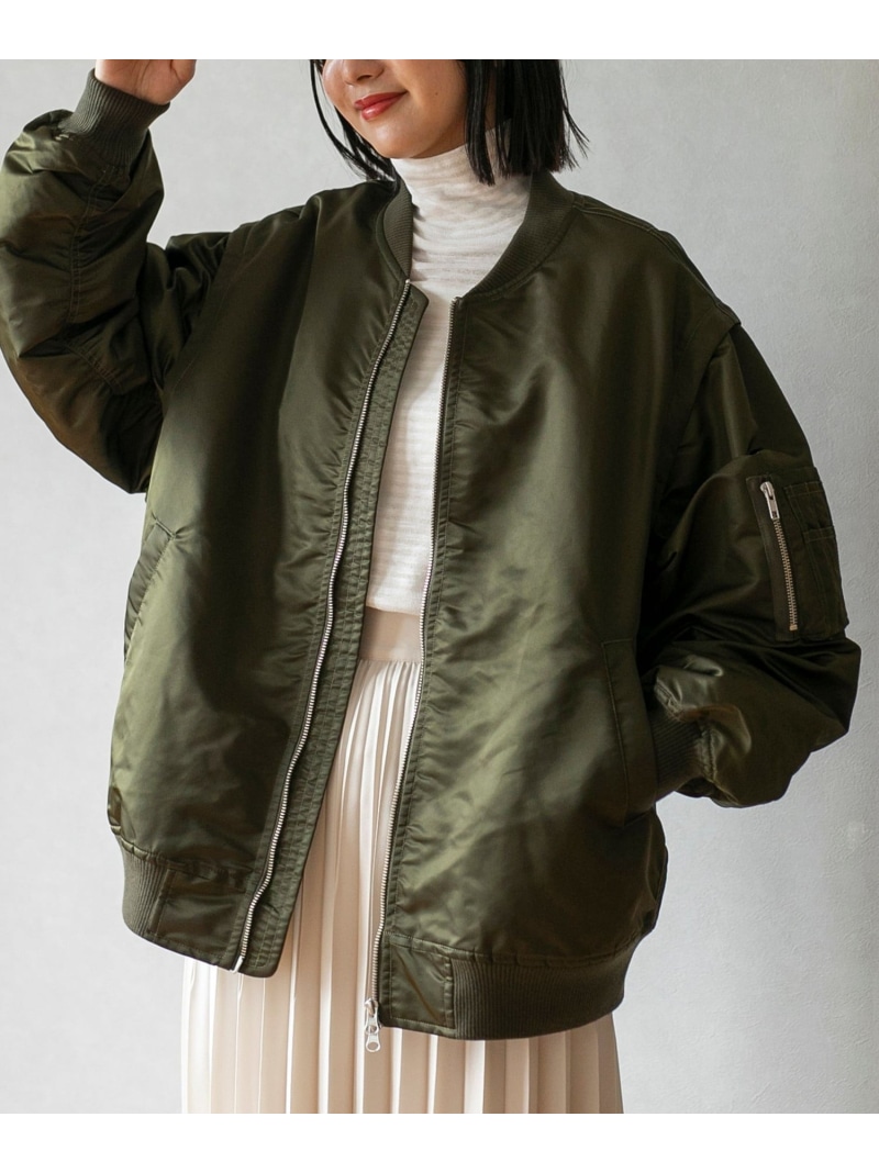 【楽天市場】【SALE／50%OFF】2WAY中綿MA-1 coen コーエン ジャケット・アウター MA-1 カーキ ブラック【RBA_E】【送料無料】[Rakuten Fashion]：coen