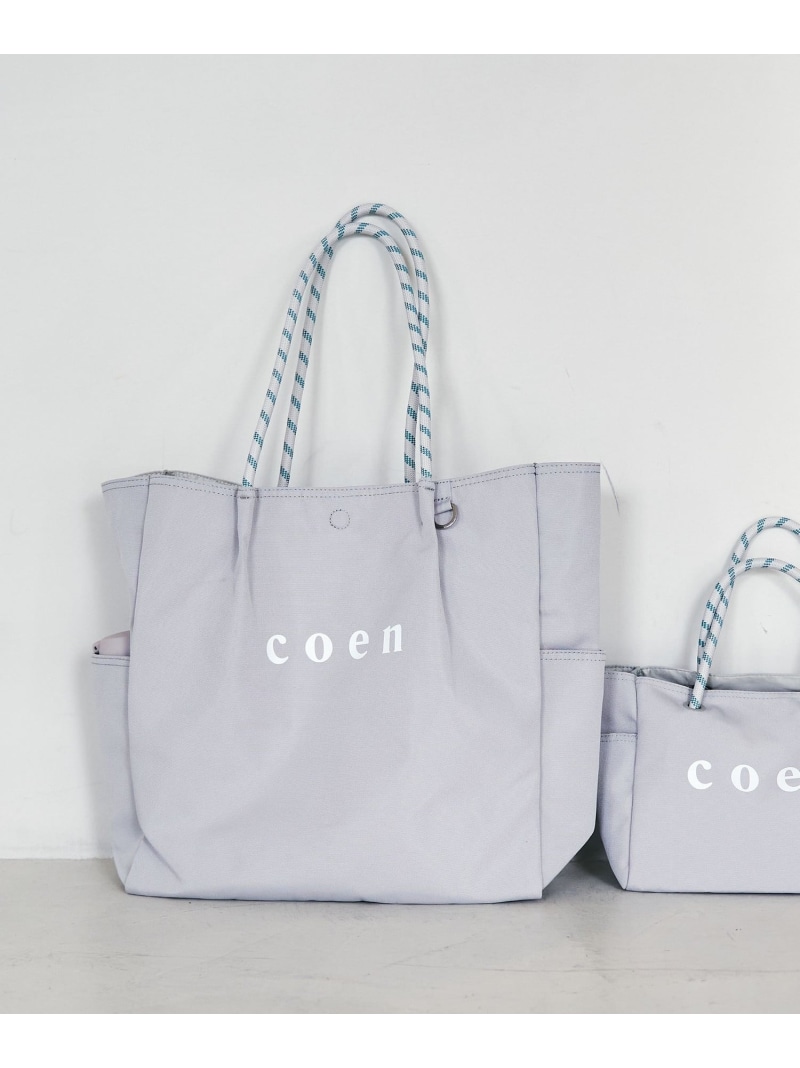 【楽天市場】【再入荷・新色登場】 coen(コーエン) ロゴ ポリキャンバストートバッグ(Lサイズ) coen コーエン バッグ トートバッグ ...