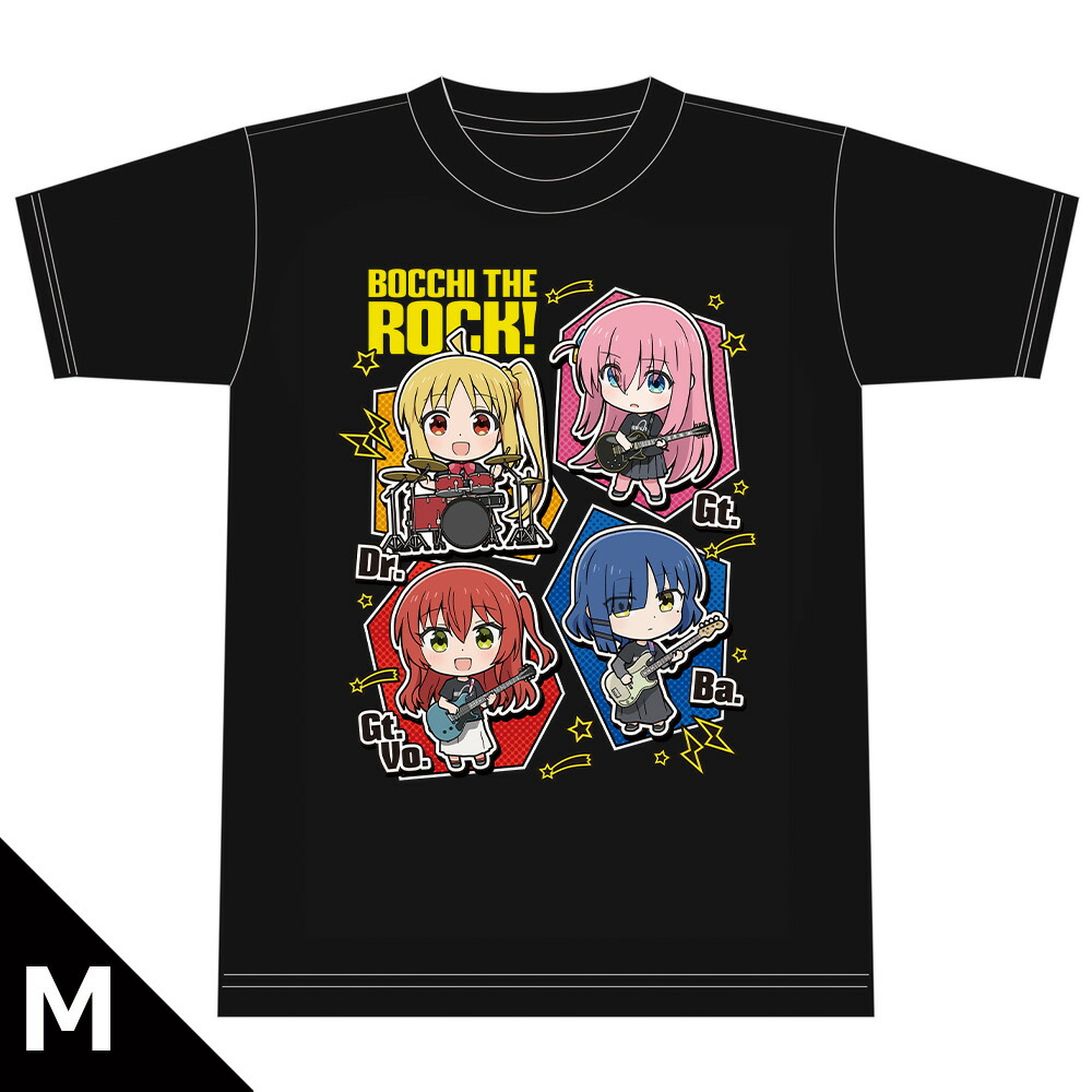 【楽天市場】【新品/公式】 ぼっち・ざ・ろっく!_Mサイズ_TシャツD[バンドTシャツver.] 公式グッズ 公式ライセンス colleize コレイズ アニメ キャラクター グッズ ...