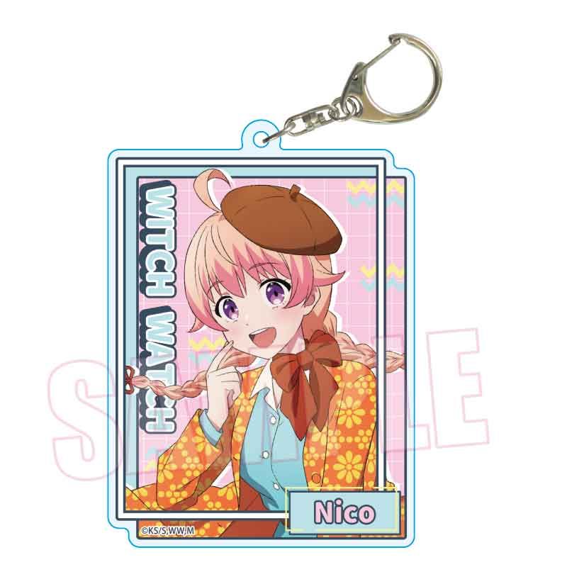 【楽天市場】【新品/公式】ウィッチウォッチ_ちょいデカアクリルキーホルダー 若月 ニコ レトロポップver. 公式グッズ colleize コレイズ アニメ キャラクター グッズ ...