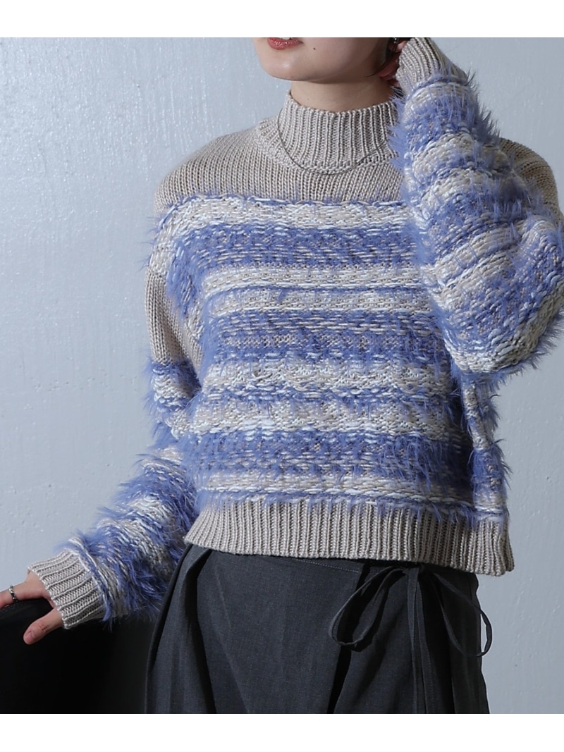 【楽天市場】フェザーバックジャガードニット COLONY 2139 コロニー トゥーワンスリーナイン トップス ニット グレー ブラック【先行 ...