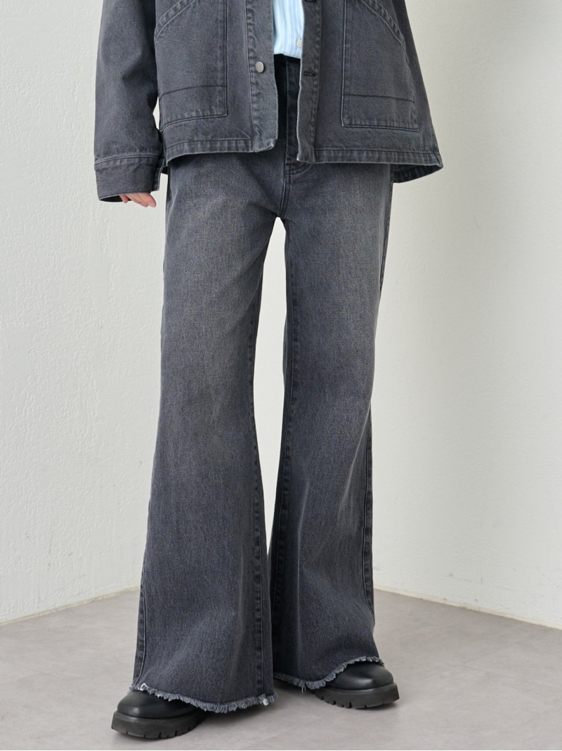 【楽天市場】フリンジラウンドヘムデニム COLONY 2139 コロニー トゥーワンスリーナイン パンツ ジーンズ・デニムパンツ ブラック ...