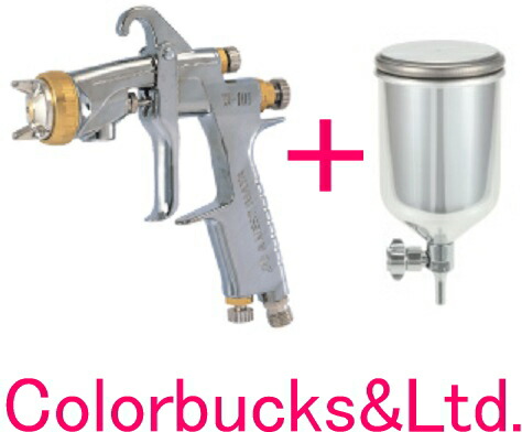 【楽天市場】W-101-134BPG【FA足付アルミカップ付】アネスト岩田 美粧シリーズW-101-134-BPG 金（ゴールド） カップ付足付フリーアングルアルミカップ400cc付セット ...