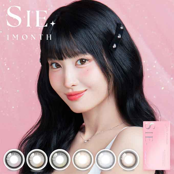 【楽天市場】 10%offクーポン 2箱4枚 2枚入×2 カラコン ワンデー シー 1month Sie 度あり 度なし カラーコンタクト