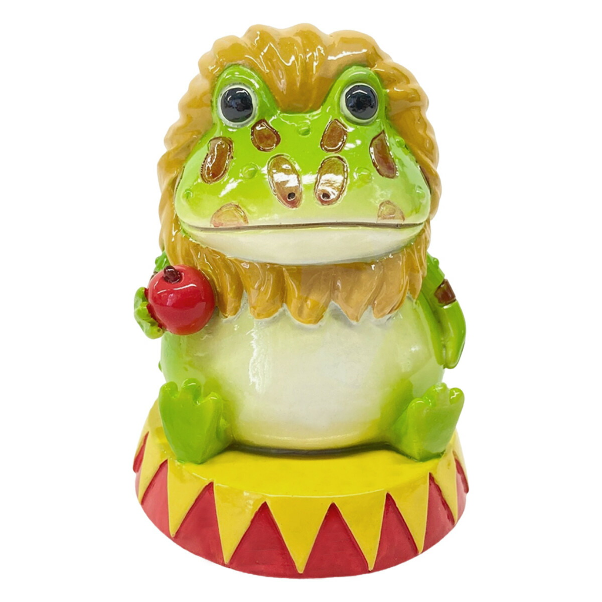【楽天市場】コポー サーカス ライオンになるツノガエル カエル 置物 （ Copeau 置き物 ツノ親分 かえる 蛙 グッズ マスコット ミニチュア 雑貨 オーナメント インテリア 玄関 飾る ...