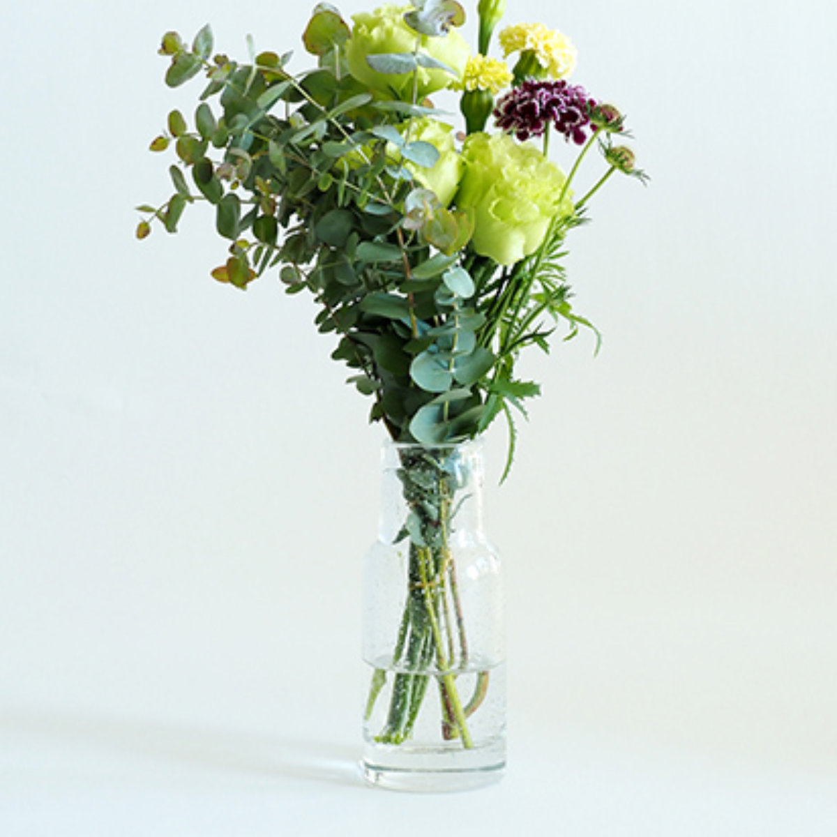 【楽天市場】花瓶 DGボトルベース 直径7.5×高さ18cm クリアー ガラス （ おしゃれ 花器 花びん 一輪挿し フラワーベース 円形 ...