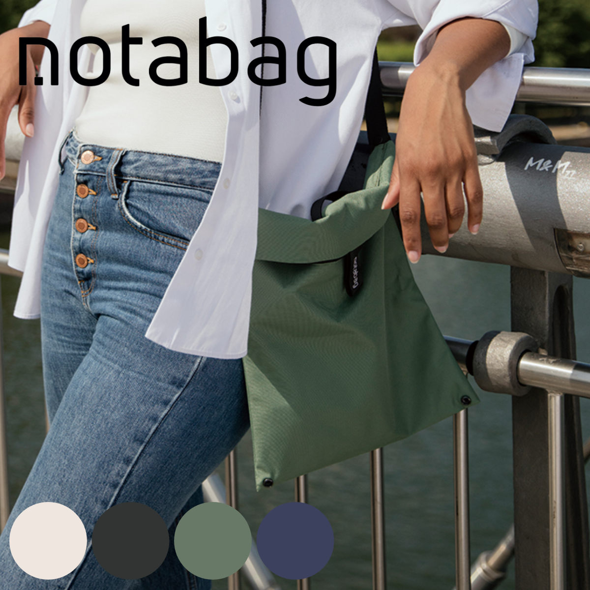 【楽天市場】ショルダーバッグ Notabag Crossbody 3WAY （ ノットアバッグ 3way 折りたたみ サコッシュ 手提げ 斜め掛け ミニマル トートバッグ かばん 鞄 カバン ...