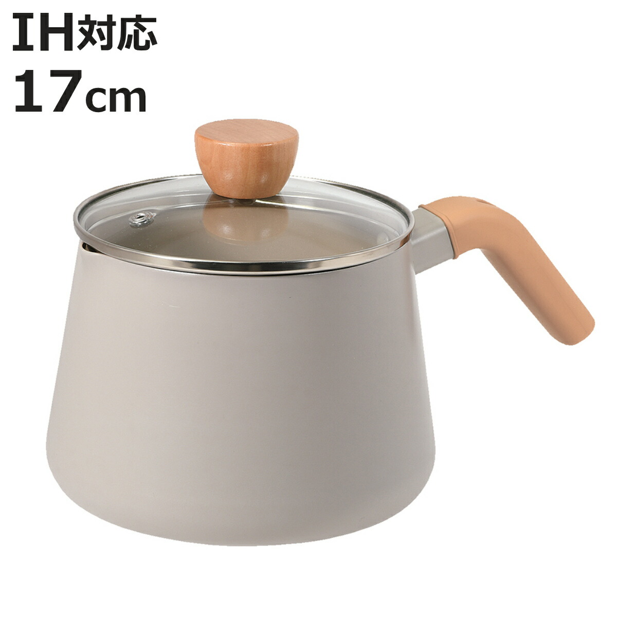 【楽天市場】マルチポット 17cm IH対応 ガラス蓋付き スプル （ ガス火対応 オール熱源対応 片手鍋 マルチ鍋 万能鍋 鍋 なべ ポット 軽量 深鍋 アルミ 2.3L フッ素加工 ガラス ...