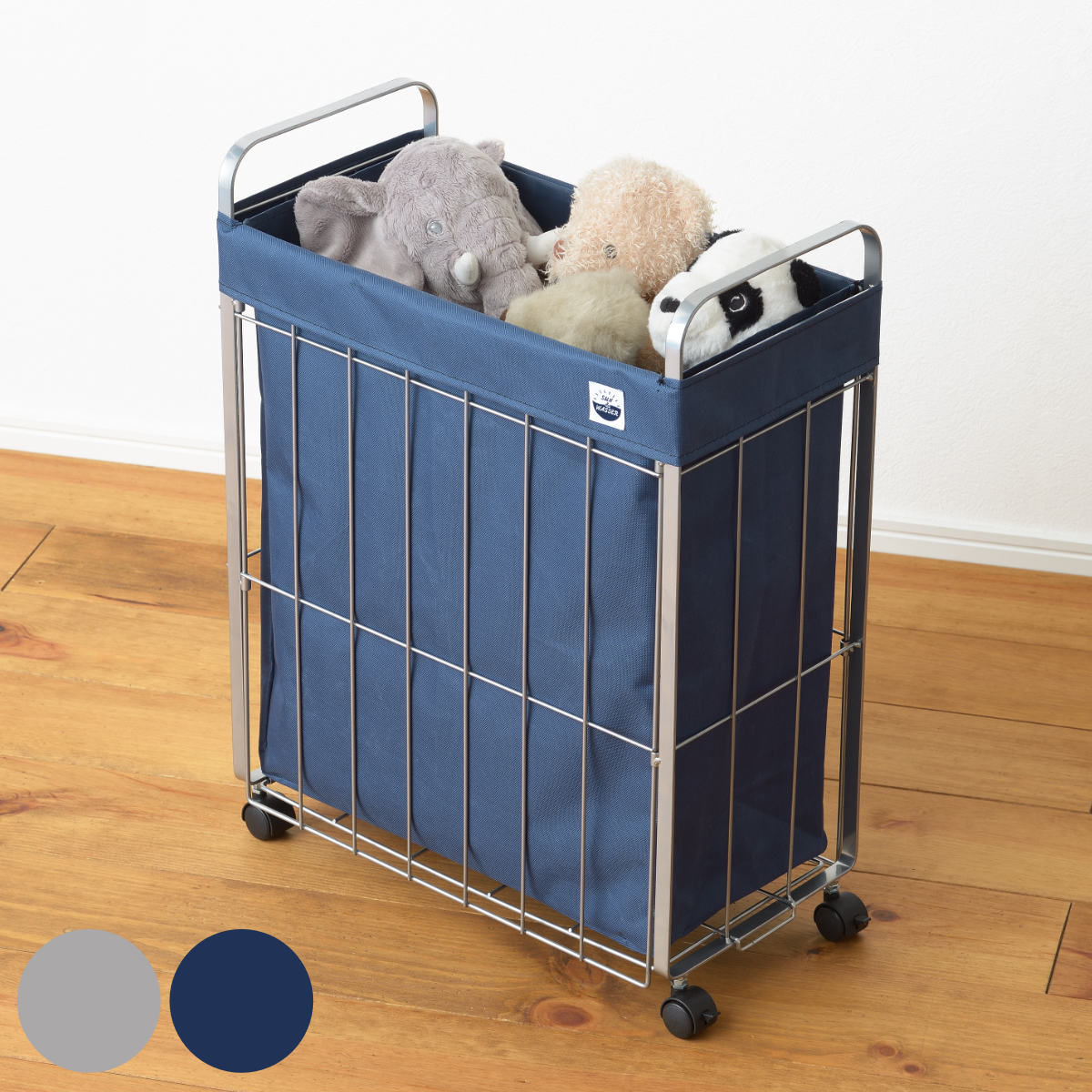 【楽天市場】ランドリーバスケット 折りたたみ サンバッサ S＆W ワイヤーバスケット 45L （ バスケット ランドリー 洗濯 脱衣かご 隙間収納 隙間 洗面所 洗濯機横 20cm 撥水 大 ...