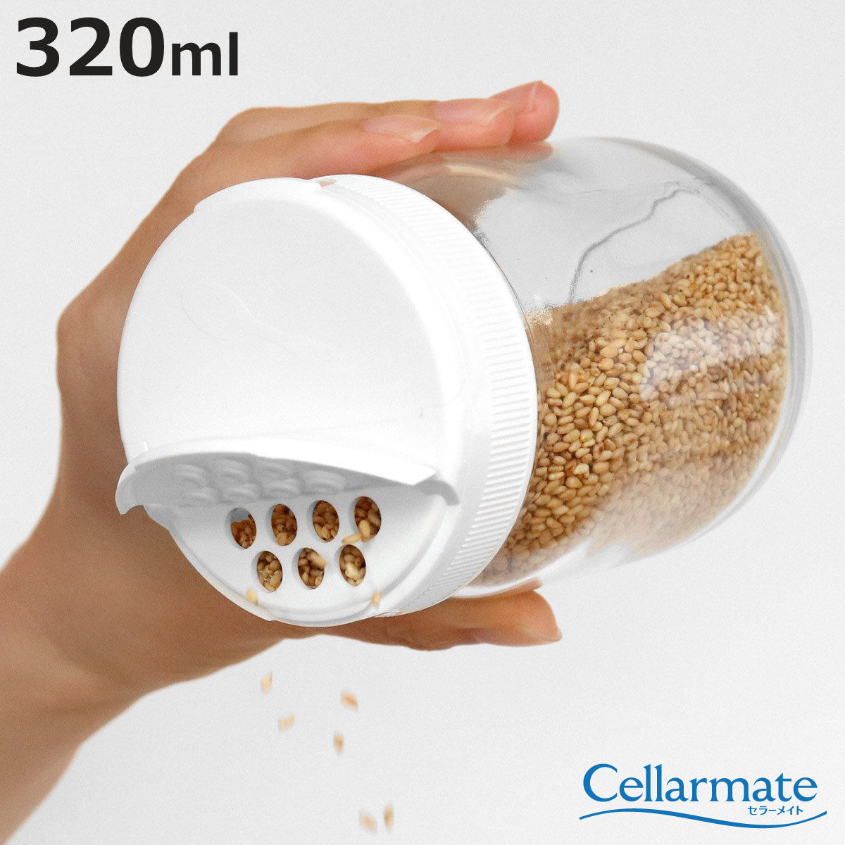 【楽天市場】保存容器 320ml 2wayボトル320 セラーメイト （ 日本製 調味料入れ ガラス 密閉 計量スプーン付き レシピ付き 保存 容器 粉末ボトル スパイスボトル 0.32L ...