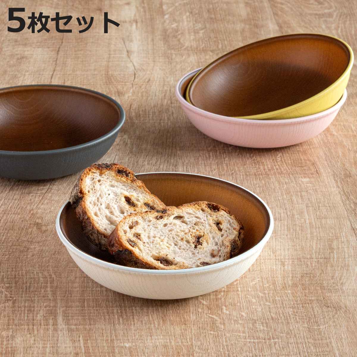 【楽天市場】プレート ラウンド 15cm 木目調 isso ecco 同色5枚セット （ 食洗機対応 電子レンジ対応 中皿 お皿 取り皿 皿 防汚性 撥水性 軽い 割れにくい クリーンコート ...