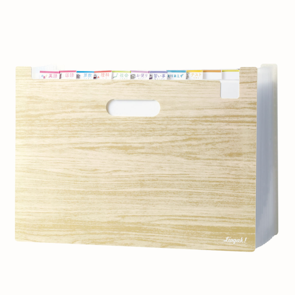 【楽天市場】収納 リビガク ポイ分けBOXファイル 13ポケット 仕切り ファイル （ 仕切りファイル プリント 整理 整理整頓 管理 ...