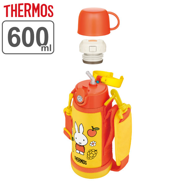 【楽天市場】サーモス 水筒 600ml 2way ストロー コップ ミッフィー ステンレス FJO-600WFB （ 送料無料 THERMOS miffy 真空断熱 スポーツドリンク対応 ワン ...