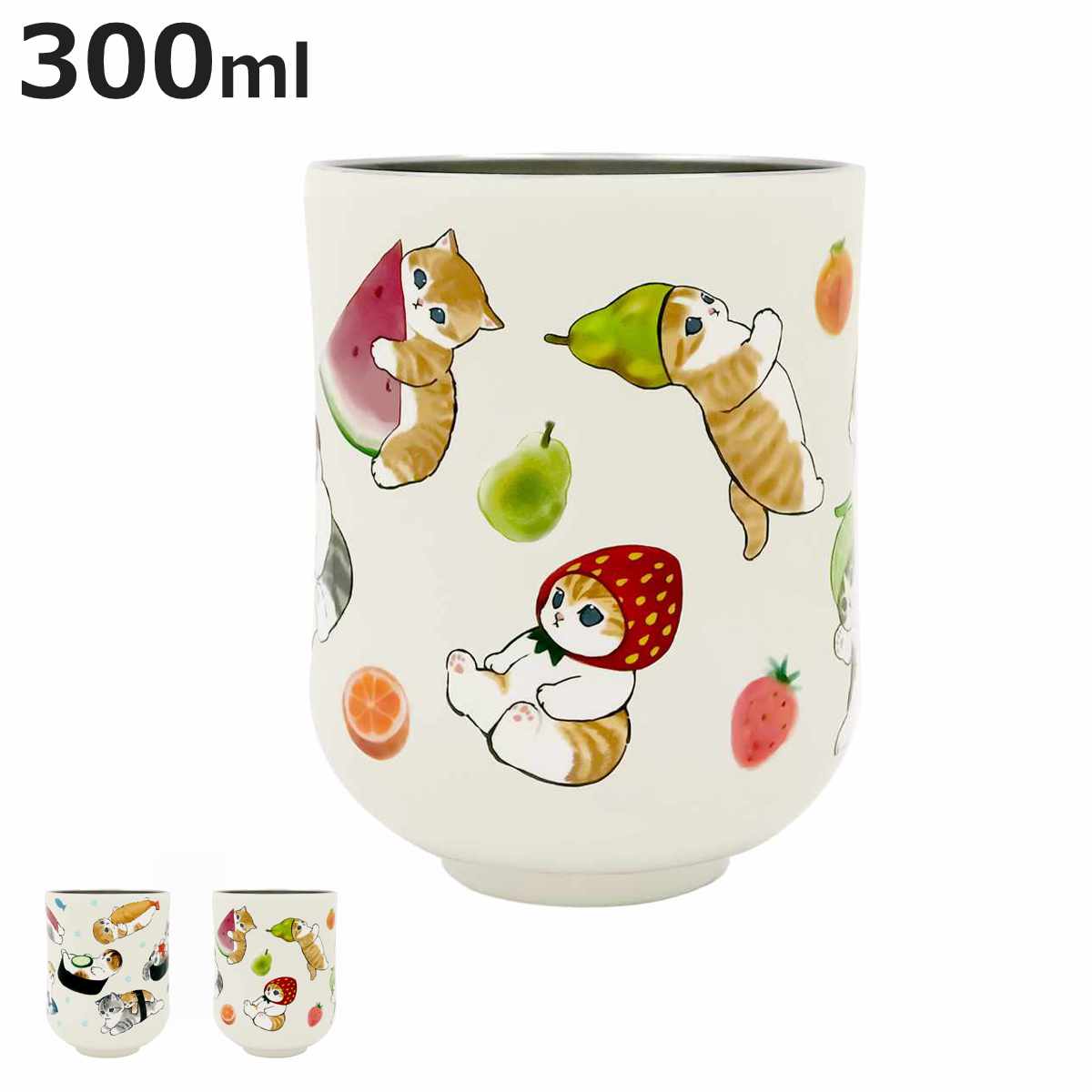 【楽天市場】湯呑み 300ml mofusand 真空二重 ゆのみ おすし もぎたてにゃん （ モフサンド 保温 保冷 真空二重構造 コップ タンブラー ステンレス キャラクター かわいい ...