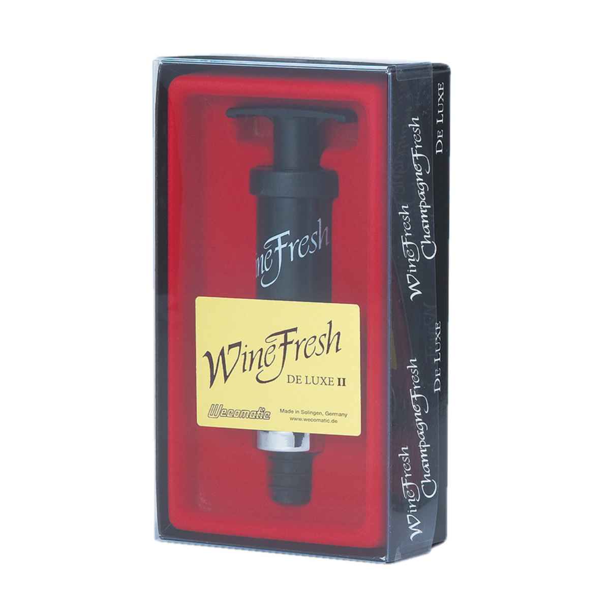 【楽天市場】ボトルストッパー ワインフレッシュ デラックス コンプリートセット クローム Wecomatic （ ヴェコマティック ワイン保存 ...
