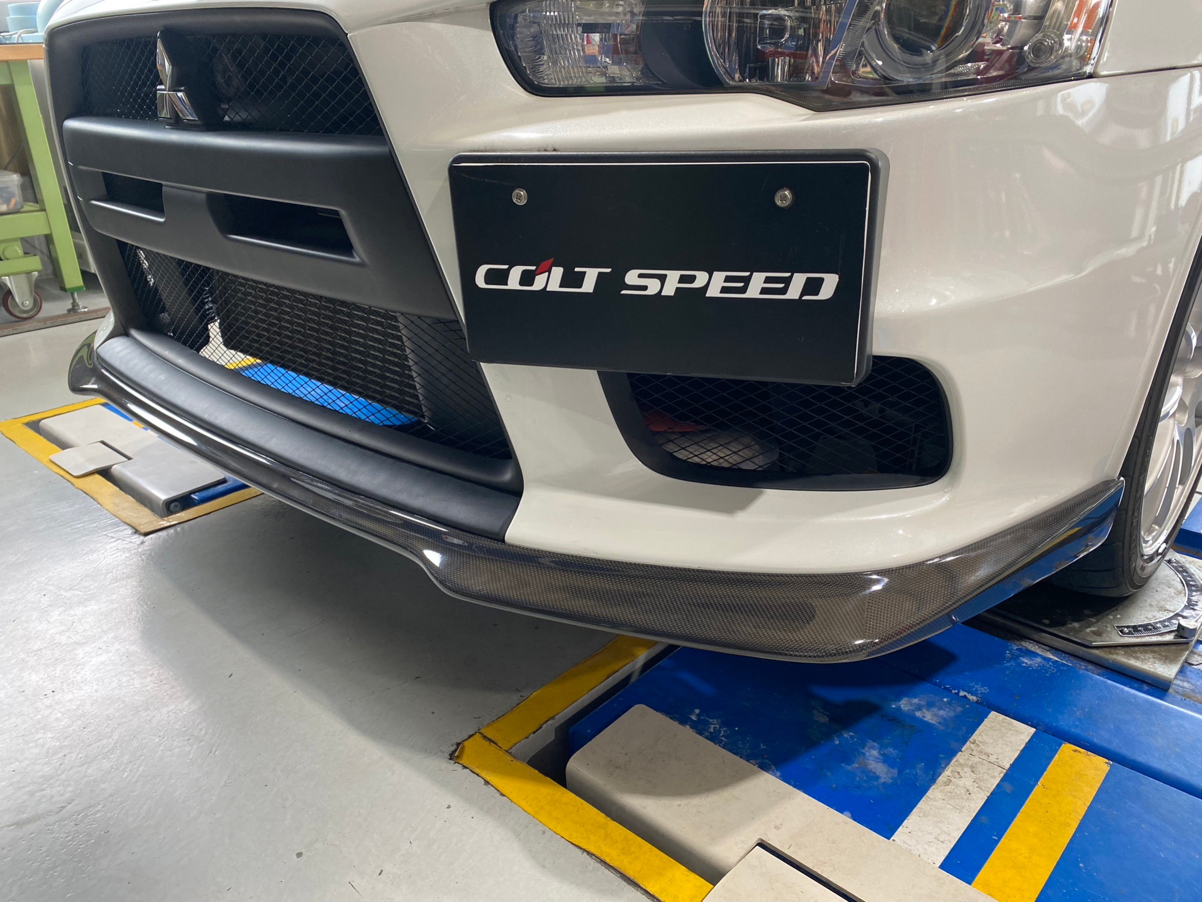 【楽天市場】コルトスピード （COLT SPEED）三菱ランサーエボリューションX（CZ4A）用 カーボン フロントアンダースポイラー Ver ...
