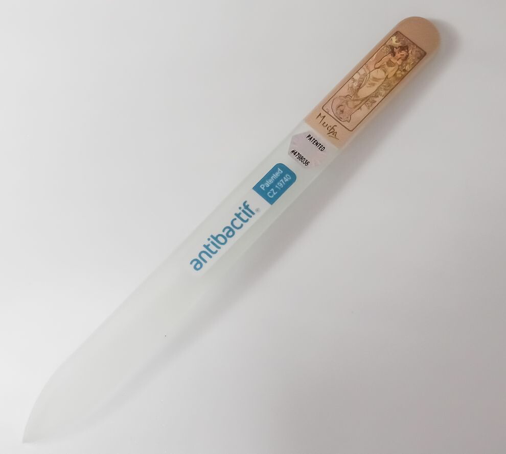 【楽天市場】チェコ製 ブラジェク ガラス爪やすり 両面タイプ 14cm ミュシャ 「ローズ」：コーミングアース