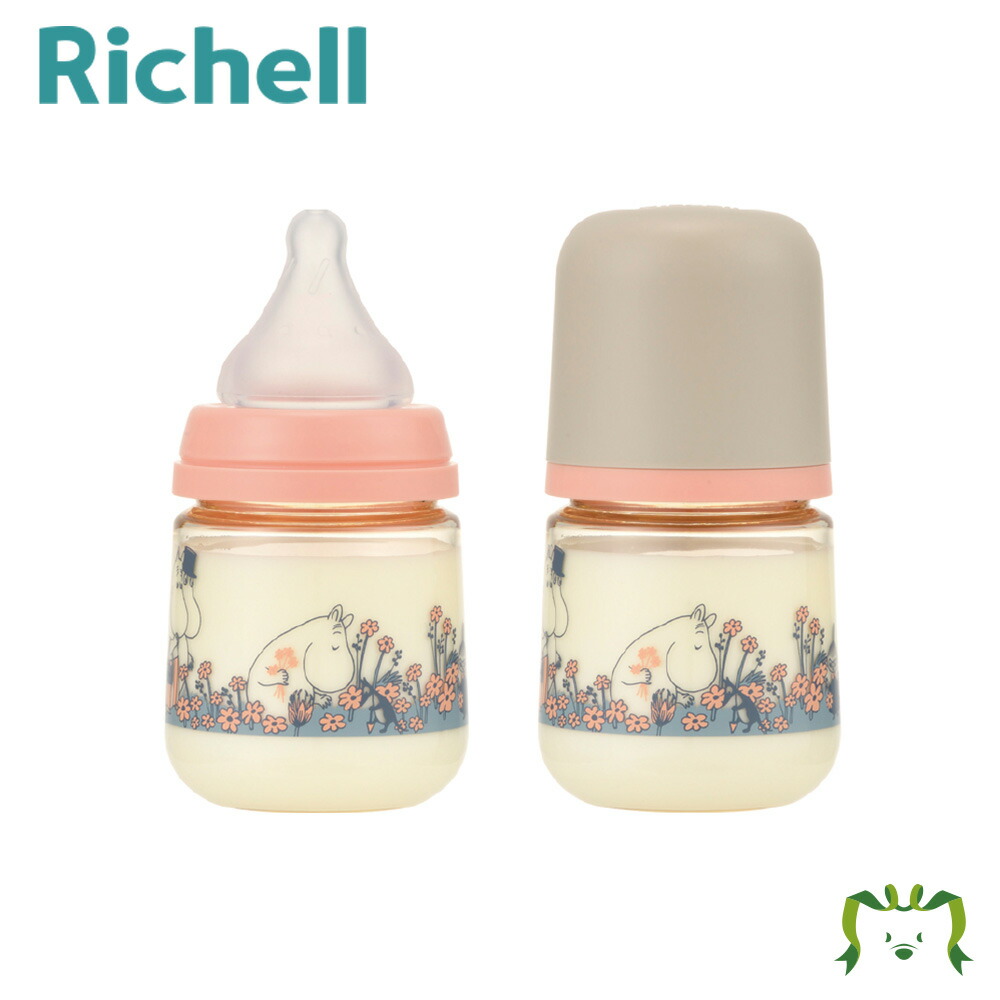 【楽天市場】ムーミンベビー PPSU哺乳びん 160mL新生児～ 160ml リッチェル Richell 花柄 赤ちゃん ほ乳瓶 哺乳瓶 哺乳びん ベビー ギフト 出産祝い 出産準備 軽量 ...