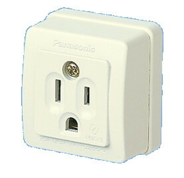 【楽天市場】Panasonic(パナソニック)配線器具接地角型コンセント(125V)WK3001W：照明器具のCOMFORT