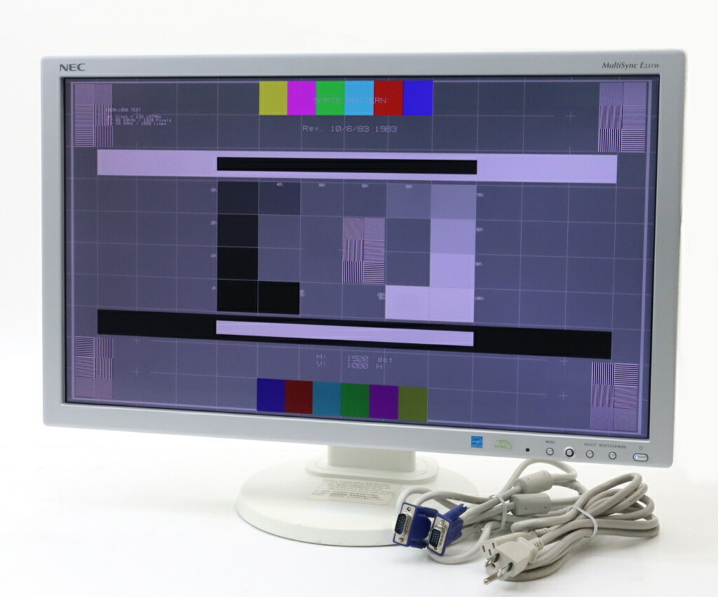 【楽天市場】NEC MultiSync E231W 23インチ非光沢パネル フルHD 1920x1080ドット DisplayPort/DVI ...