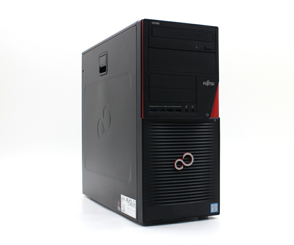 【楽天市場】富士通 CELSIUS W550 Xeon E3-1225 v5 3.3GHz 8GB 500GB(HDD) Quadro ...
