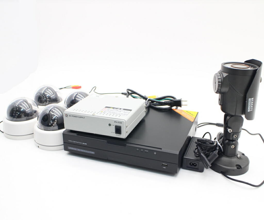 【楽天市場】WEBGATE 防犯カメラシステム KT1080BL-IR48 KT1080D-IR30 HTC810H DAIWA DC ...