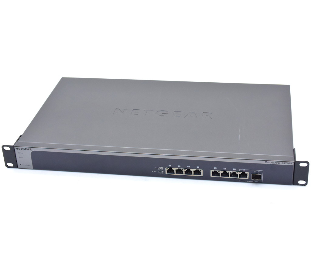 【楽天市場】NETGEAR XS708E 8ポート10GBASE-T(うち1ポートSFP+共用)搭載10GbE簡易管理型L2スイッチ 設定初期 ...